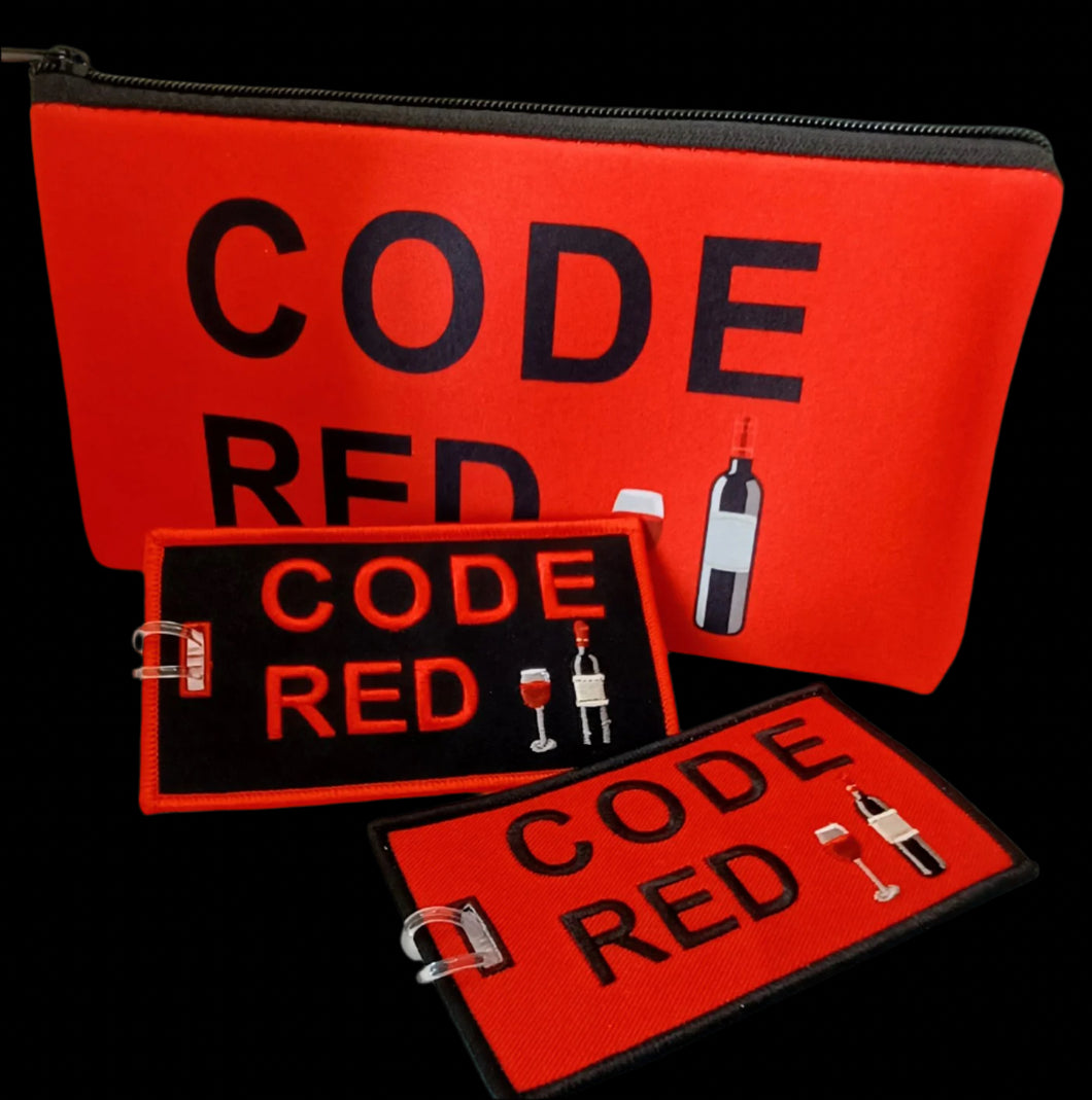 CODE RED ZIPPER BAG – FunnyBagTags